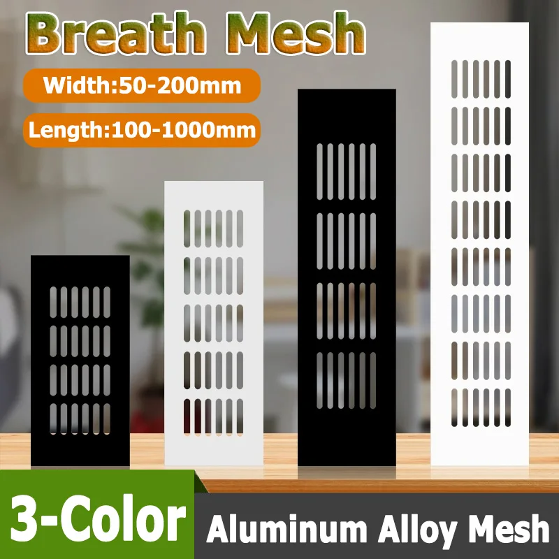Width 50/60/80/100/150/200mm Ventilation Grills Aluminum Alloy ...