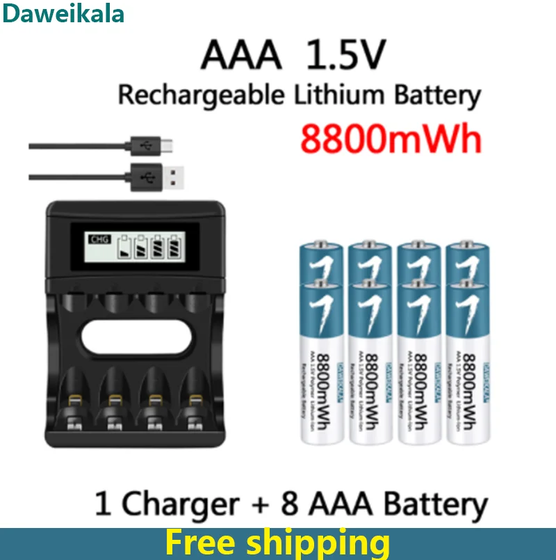 New-AAA-Battery-1-5V-Rechargeable-Polymer-Lithium-ion-Battery-AAA ...