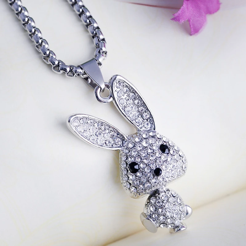 Cute Bunny Necklace | Pendants Necklaces | Cute Birthday Gift | Sweater Necklace - Cute - Aliexpress