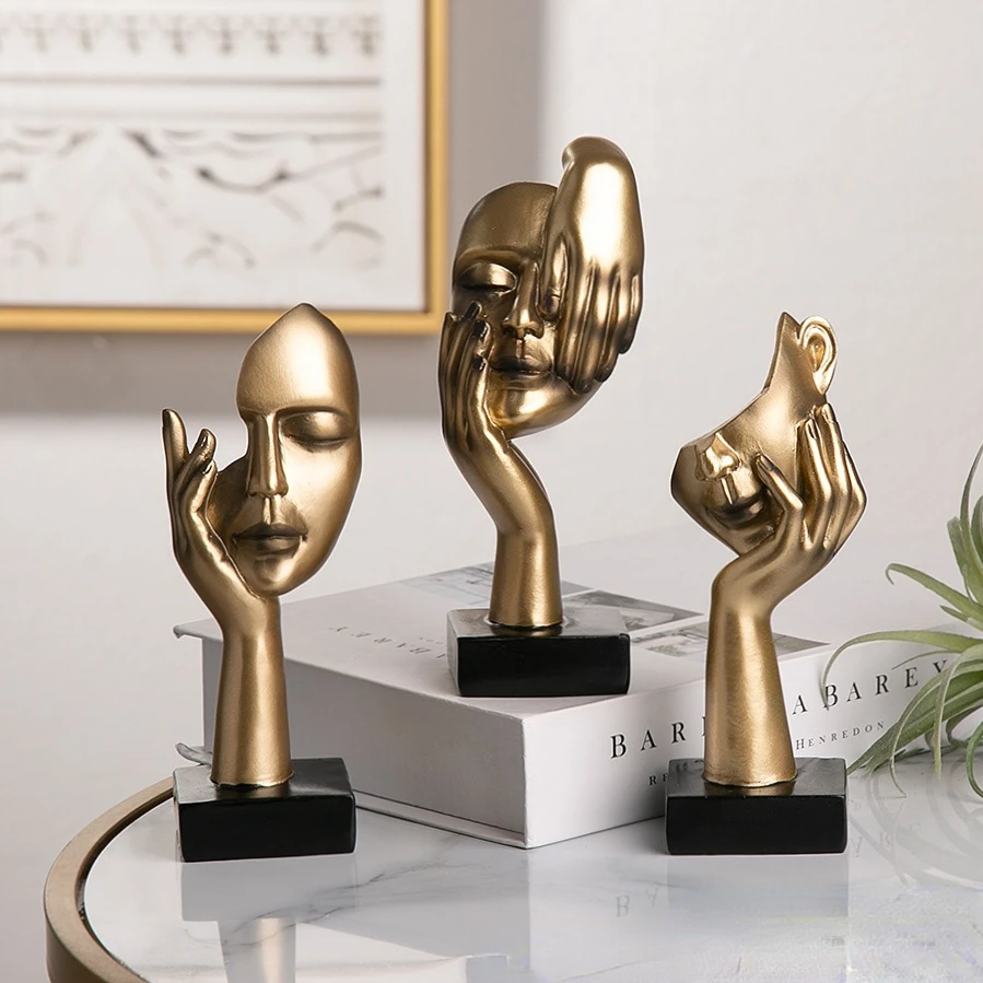 European-Home-Decoration-Facial-Ornaments-Creative-Abstract-Figure ...