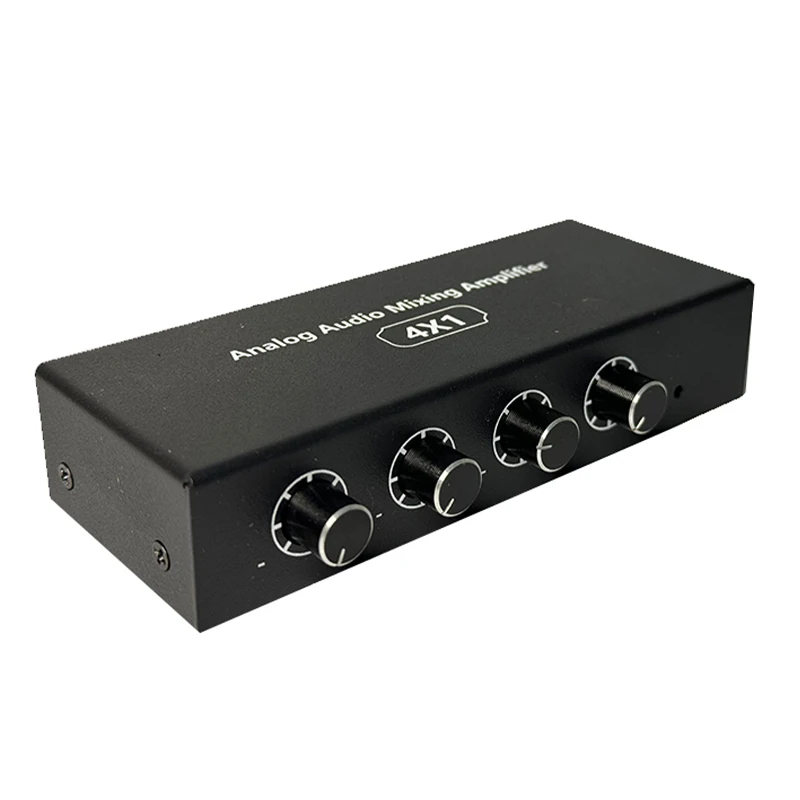 Mini-Aux-Stereo-Mixer-com-adaptador-de-alimenta-o-4-em-1-sa-da-Volume ...