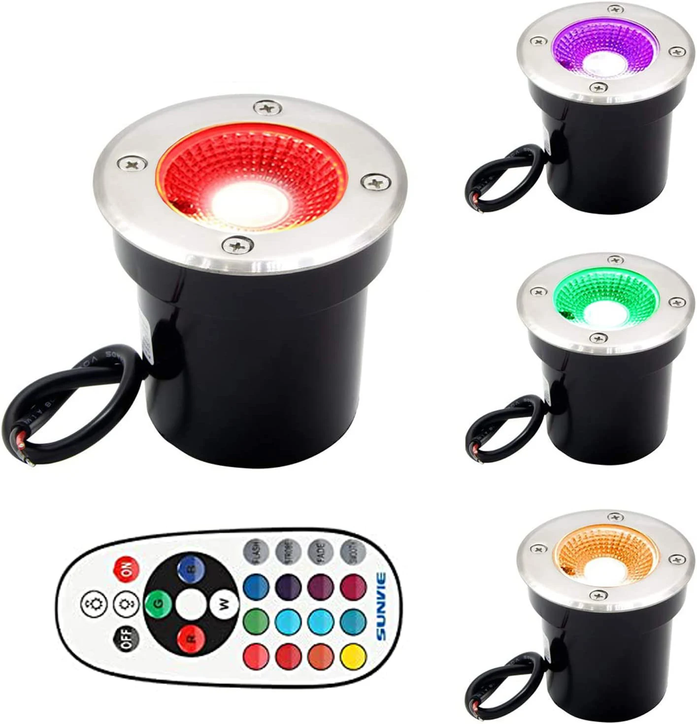 Luz-led-impermeable-para-jard-n-iluminaci-n-empotrada-en-el-suelo-9W ...