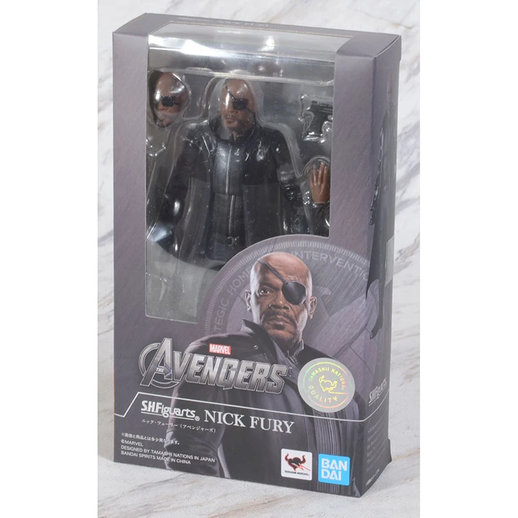 Bandai S.H.Figuarts SHF Marvel Avengers : S.H.I.E.L.D. Nick Fury Figure ...