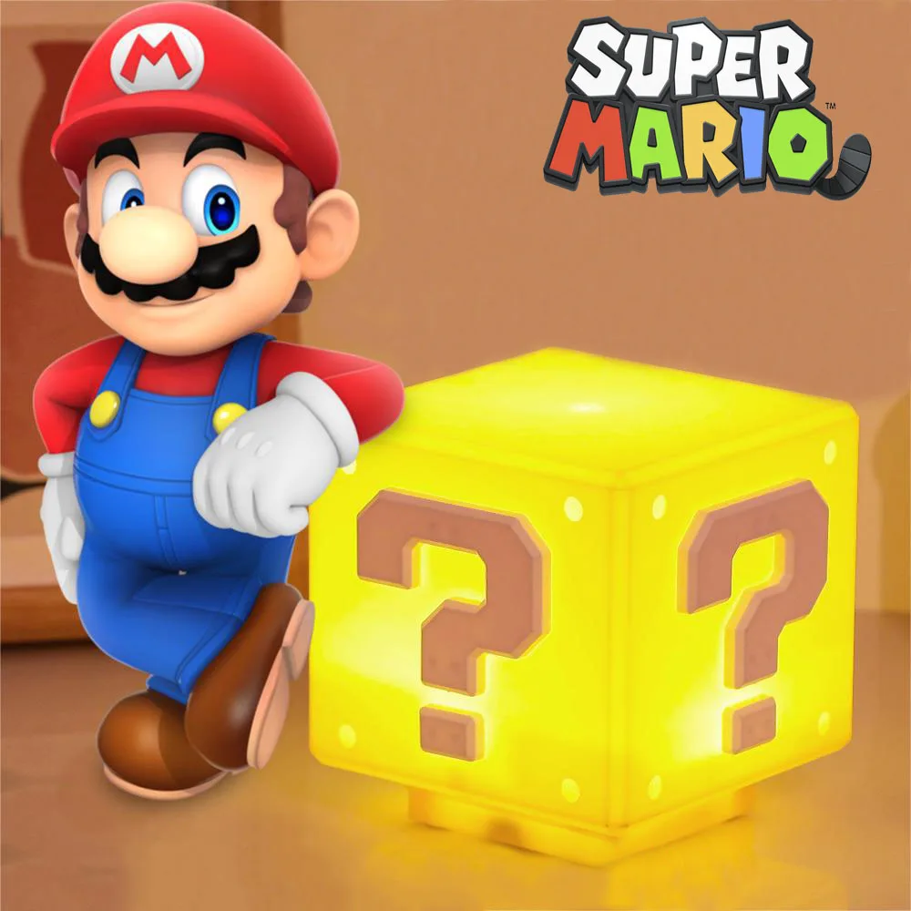 Super-Mario-Night-Light-with-Music-Anime-Peripherals-LED-Question-Mark ...