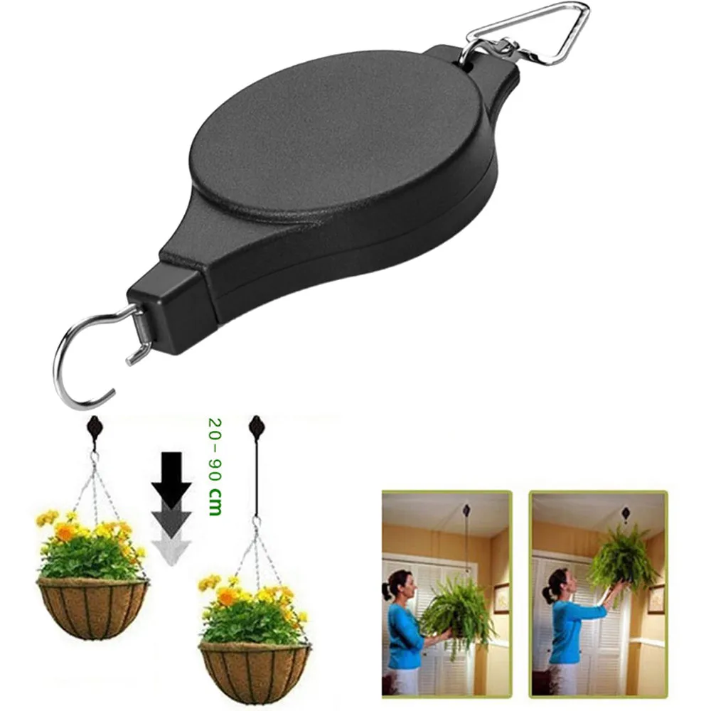 Telescopic Retractable Pulley Pull Down Hanger For Potted Plants Hanger ...