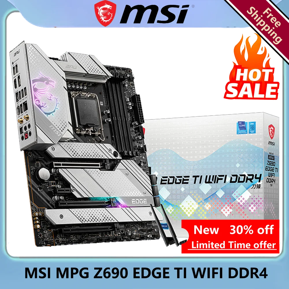 MSI MPG Z690 EDGE TI WIFI DDR4 LGA 1700 INTEL PC Gaming Motherboard ...