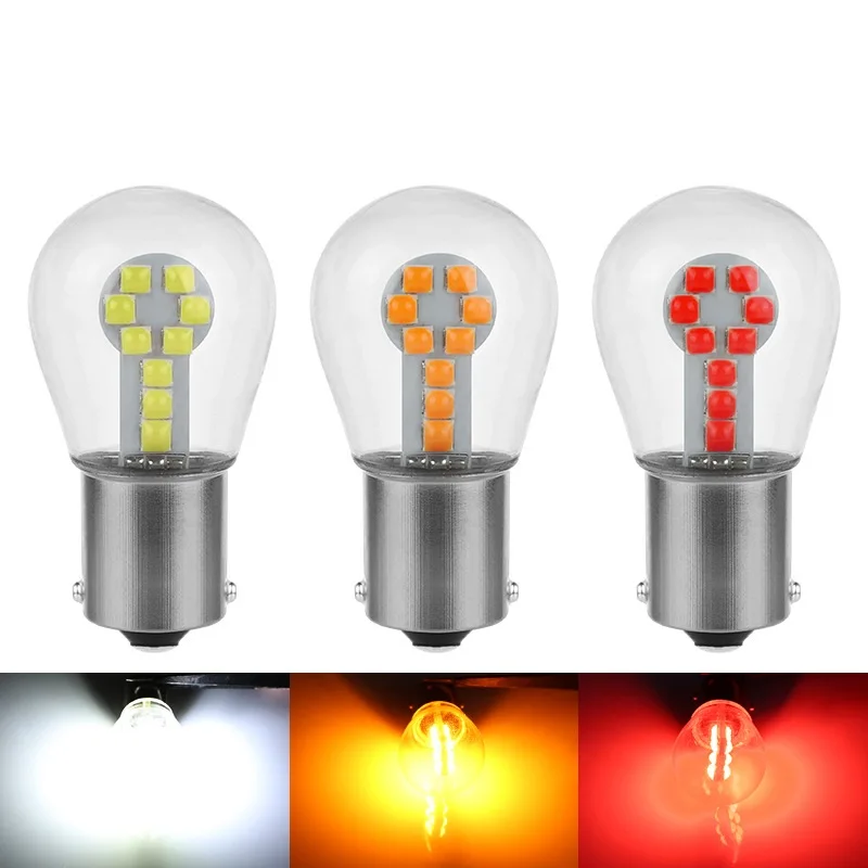 1156-BA15S-P21W-Led-1157-BAY15D-P21-5W-Led-Bulbs-Ampoule-R5W-R10W-18SMD ...