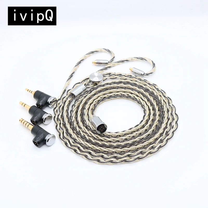 ivipQ High Purity HiFI DIY MMCX 8 Core Graphene+Silver Palladium ...