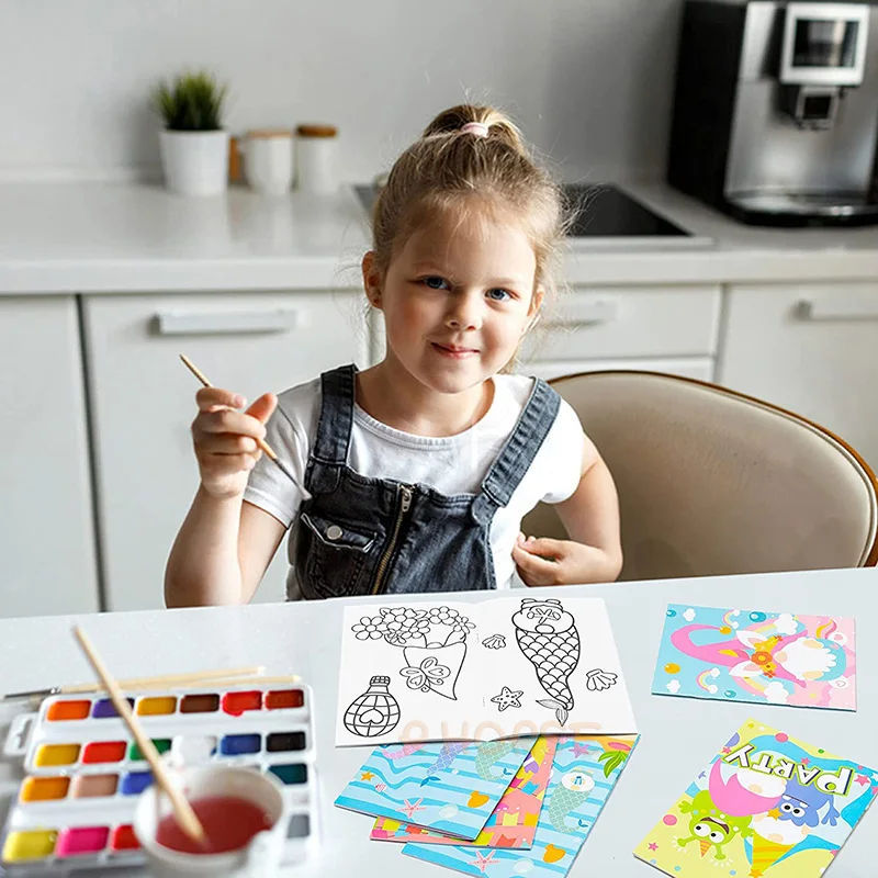 Coloring-Books-24Pcs-set-Genius-Coloring-Paintings-Cartoon-Preschool ...