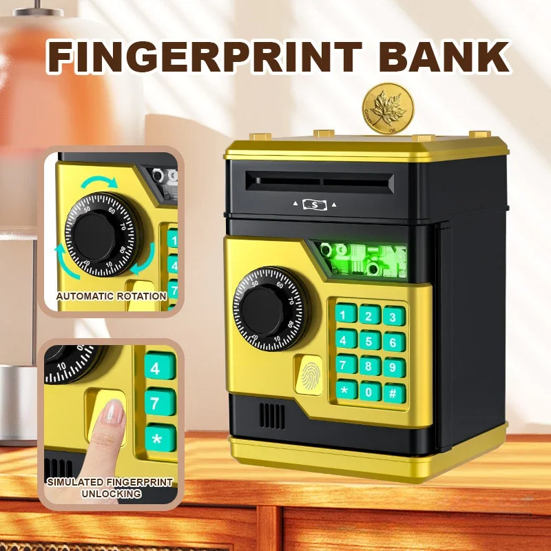 Biometric Cash Safe with ATM Function - Auto Roll Money Storage ...