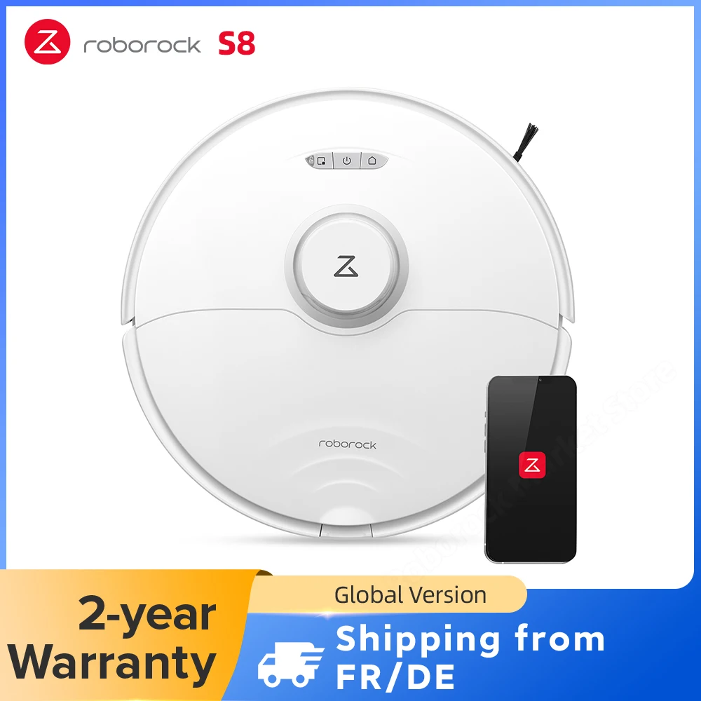 Roborock-S8-Robot-Vaccum-Cleaner-For-home-Sonic-Mopping-3D-Structured ...