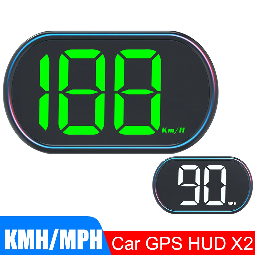 X2-HUD-Speedometer-KMH-MPH-Speed-Meter-3-2Inch-Big-Font-Car-Head-Up ...