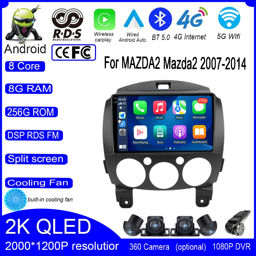 Android-13-For-MAZDA2-Mazda2-2007-2014-Car-Audio-Player-Stereo-Video ...