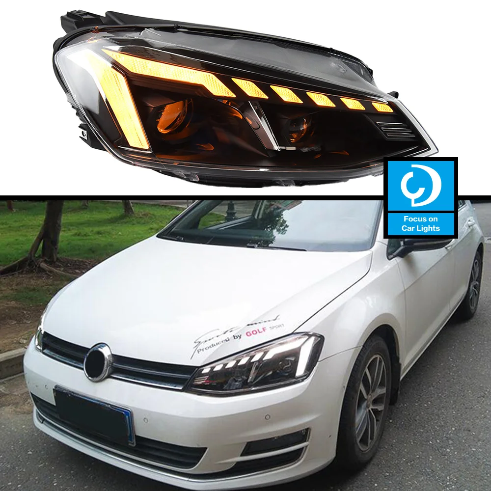 Car-Front-Headlight-For-Golf7-Golf-7-MK7-2013-2017-A5-LED-HeadLamp ...