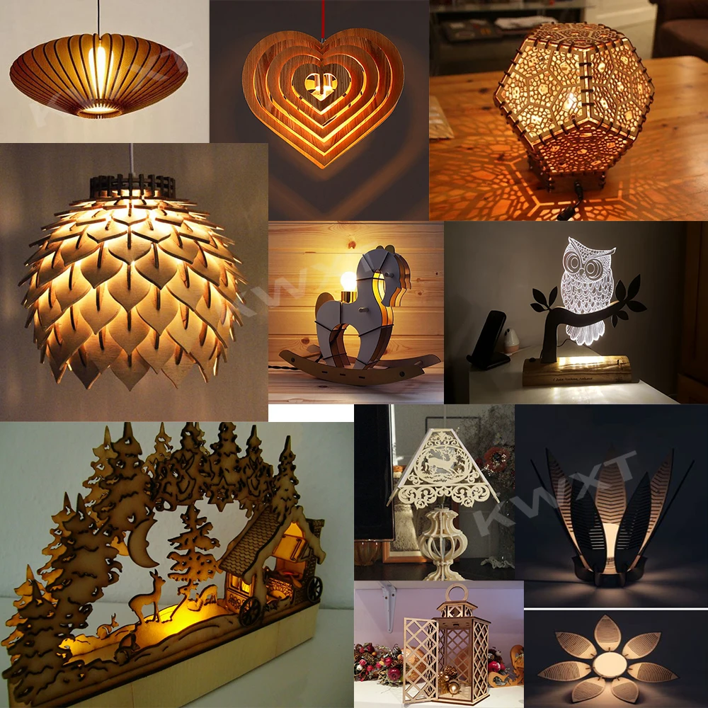 202-Creative-Lamp-Vector-Files-Assemble-Home-Design-Drawing-for-CNC ...