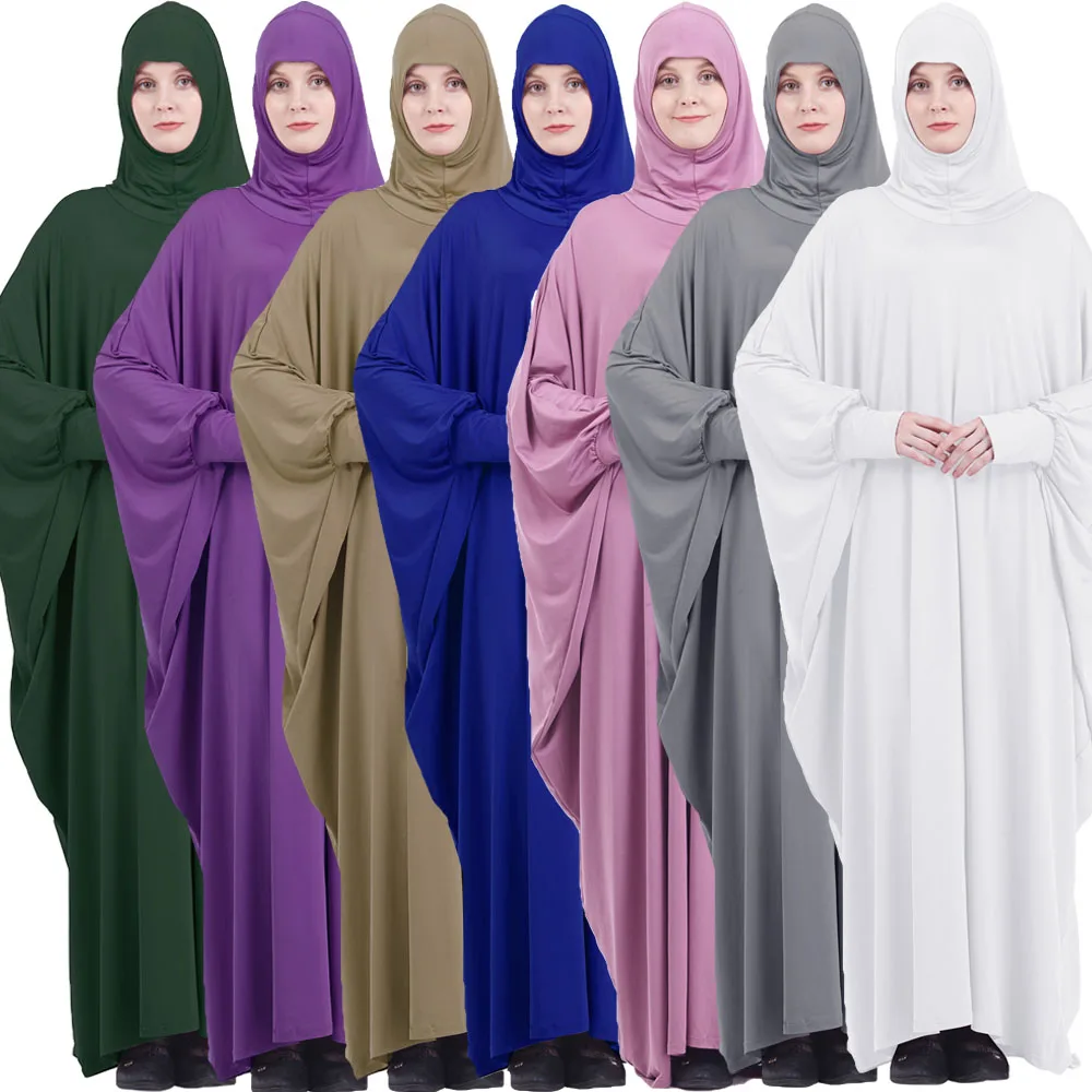 Muslim-Women-Full-Cover-Prayer-Garment-Hijab-Long-Maxi-Dress-Abaya ...