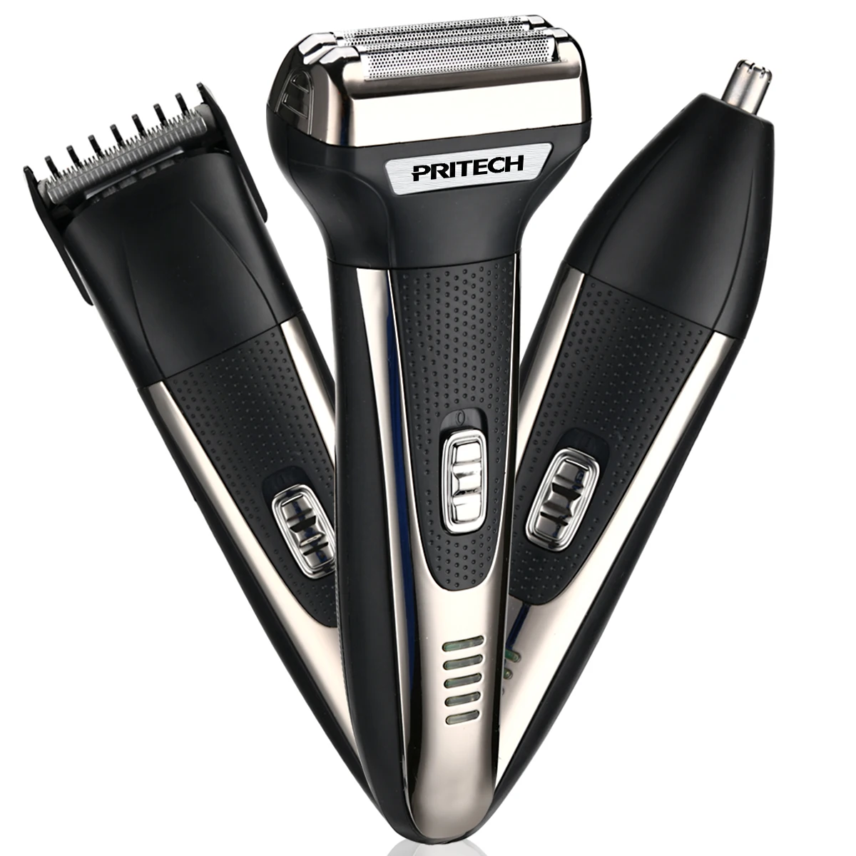 Pritech-3-1-Men-Electric-Hair-Trimmer-USB-Rechargeable-Beard-Razor ...