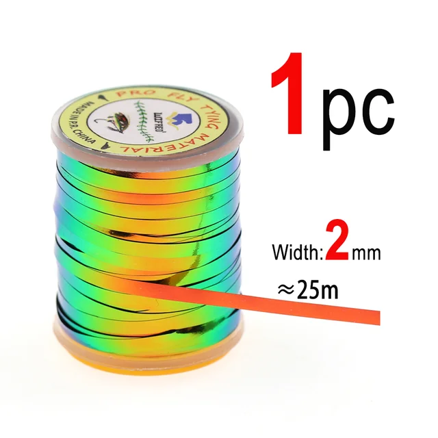 Vampfly 0.5-2MM Flat Two Tones Metallic Mylar Peacock Tinsel Decoration ...