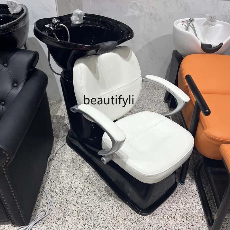 New-Sitting-Half-Lying-Shampoo-Punch-Bed-Ceramic-Basin-Flushing-Bed ...