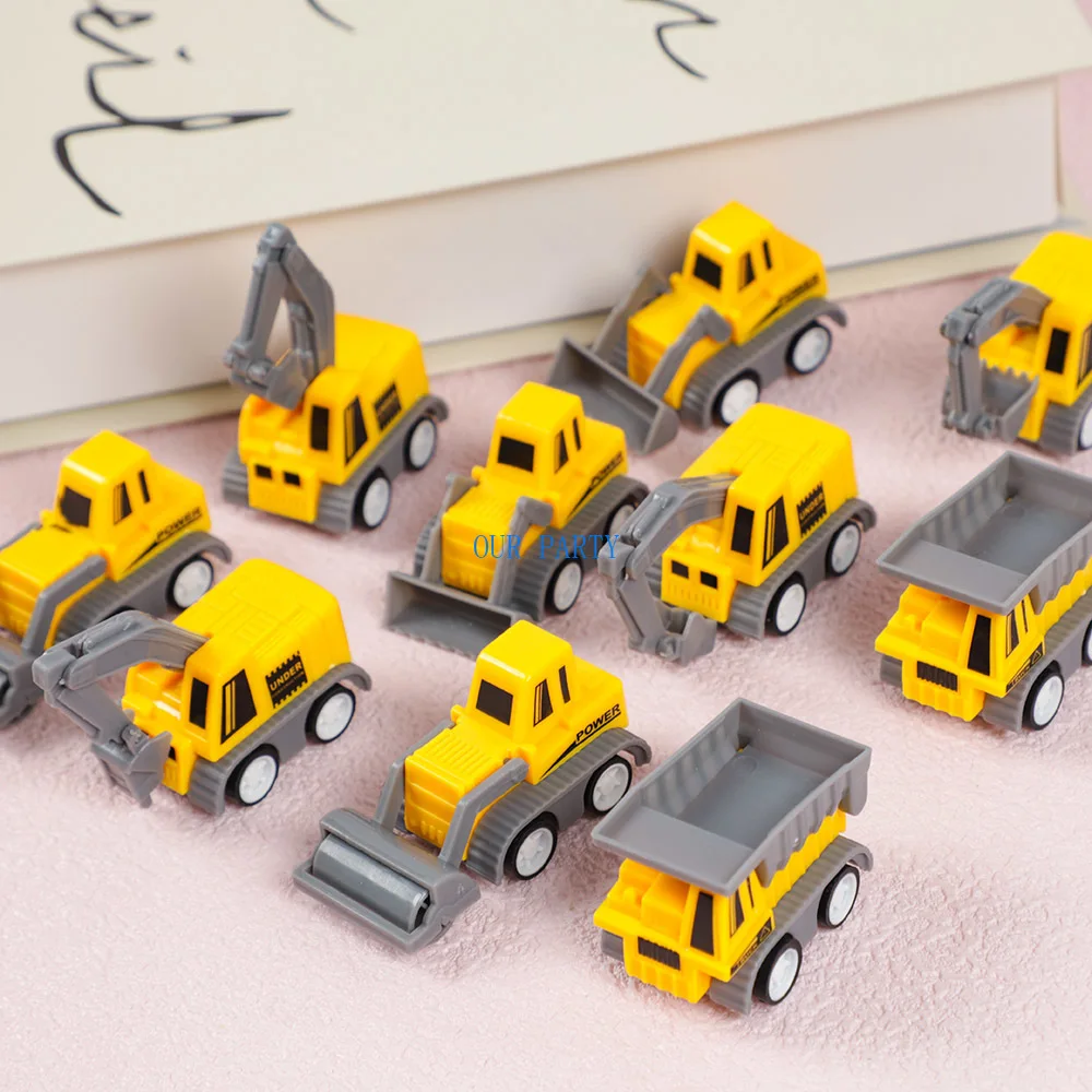 10Pc-Cute-Mini-Engineering-Vehicle-Excavator-Pull-Back-Car-Toys-for ...