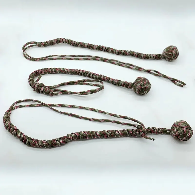 1PC-DIY-Monkey-Fist-Whip-Bracelet-Outdoor-EDC-Self-Defense-Rope-Steel ...