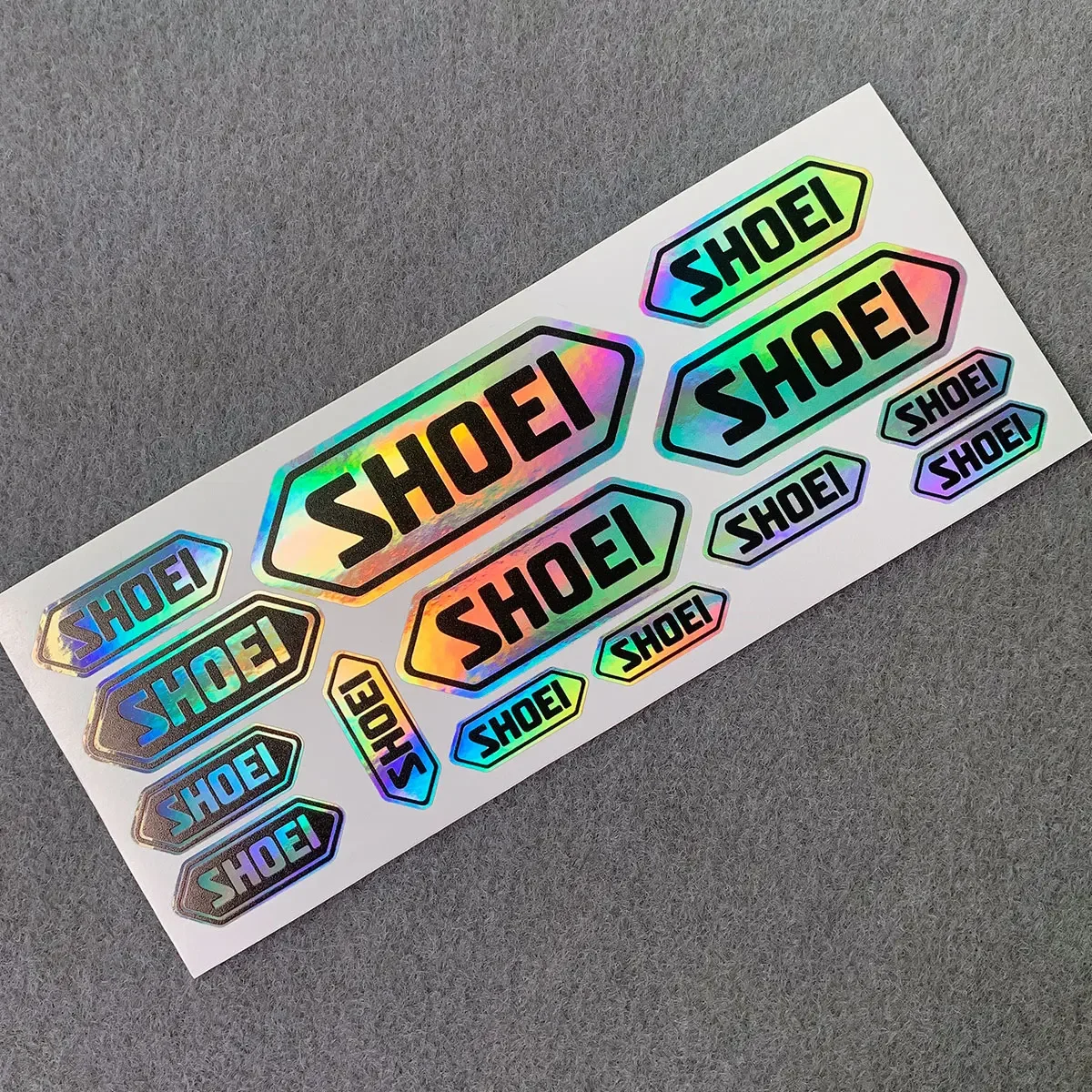 NO-L008-SHOEI-Helmet-Windshield-Laser-Rainbow-Stickers-for-MOTO-Car ...