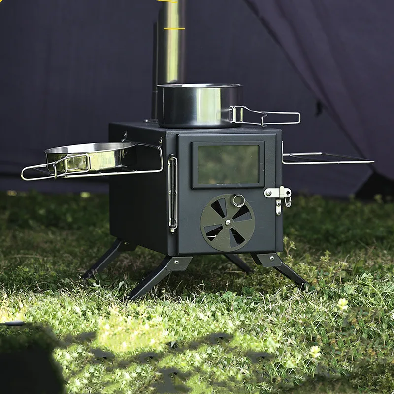 Outdoor Camping Tent Firewood Stove Multi Functional Portable Carbon ...