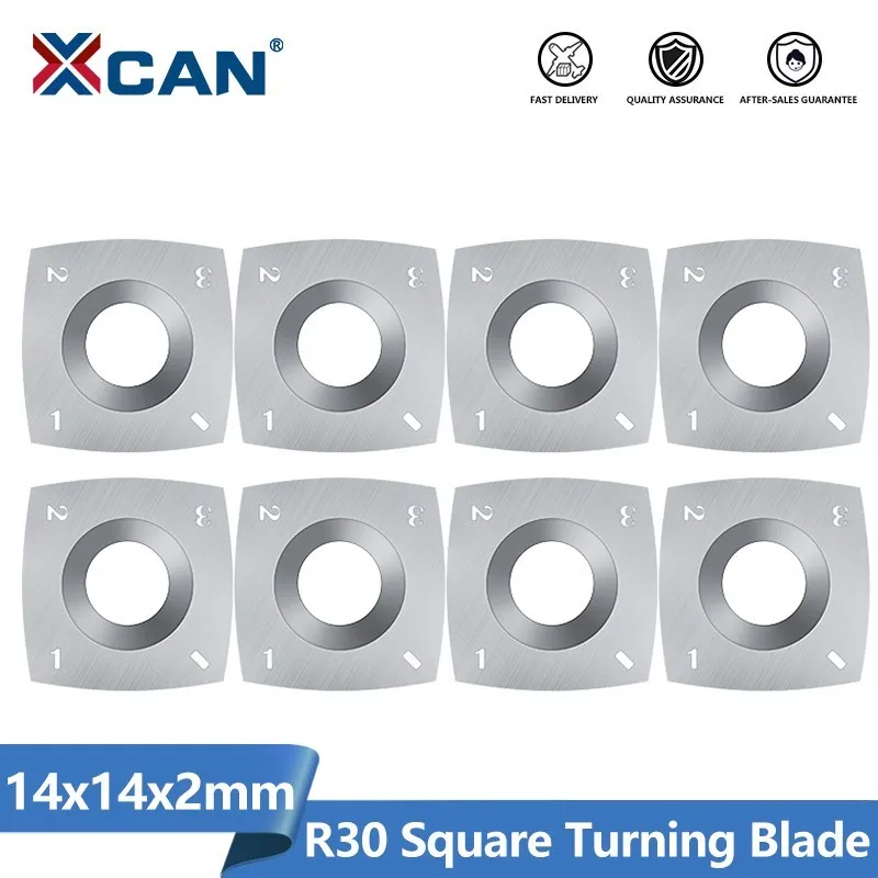 XCAN-Square-Carbide-Blade-14x14x2mm-4-Edge-Square-Round-Edge-Blades-R30 ...