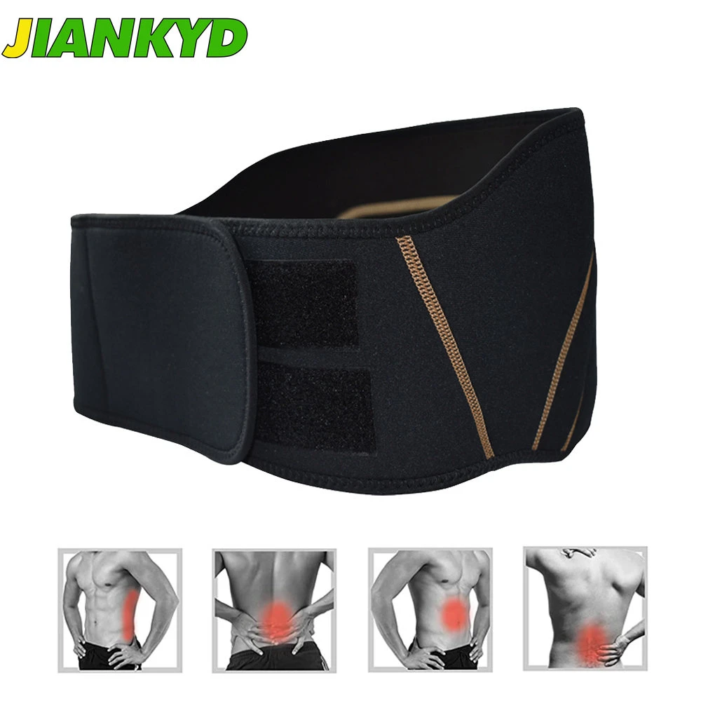 JIANKYD Back Brace Copper Infused Lower Lumbar Support Belt. Relief for ...