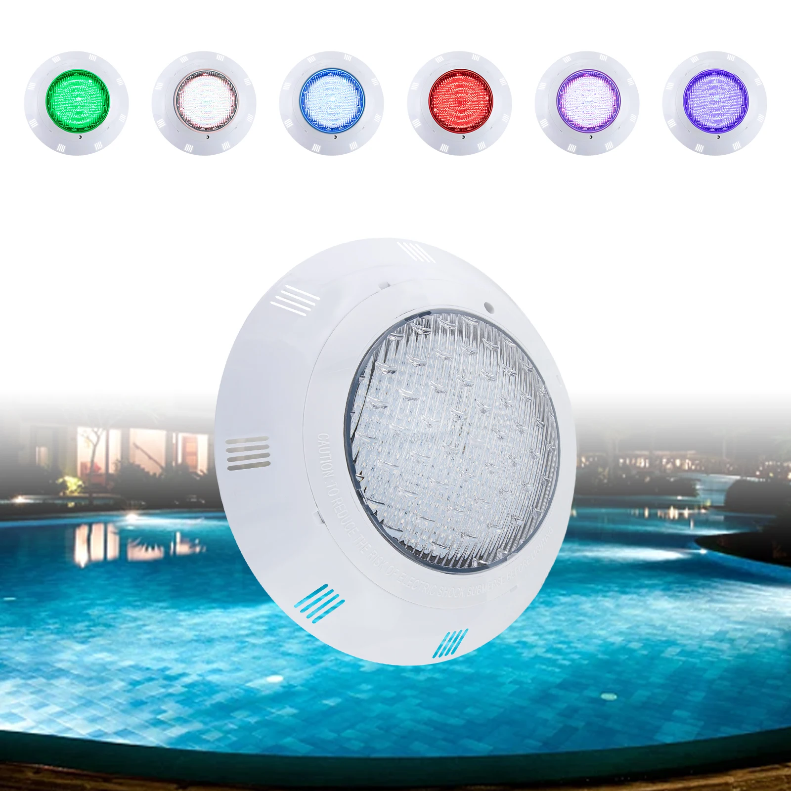 Submersible Light RGB 360LEDs Swimming Pool Lamp Underwater Light Pond ...