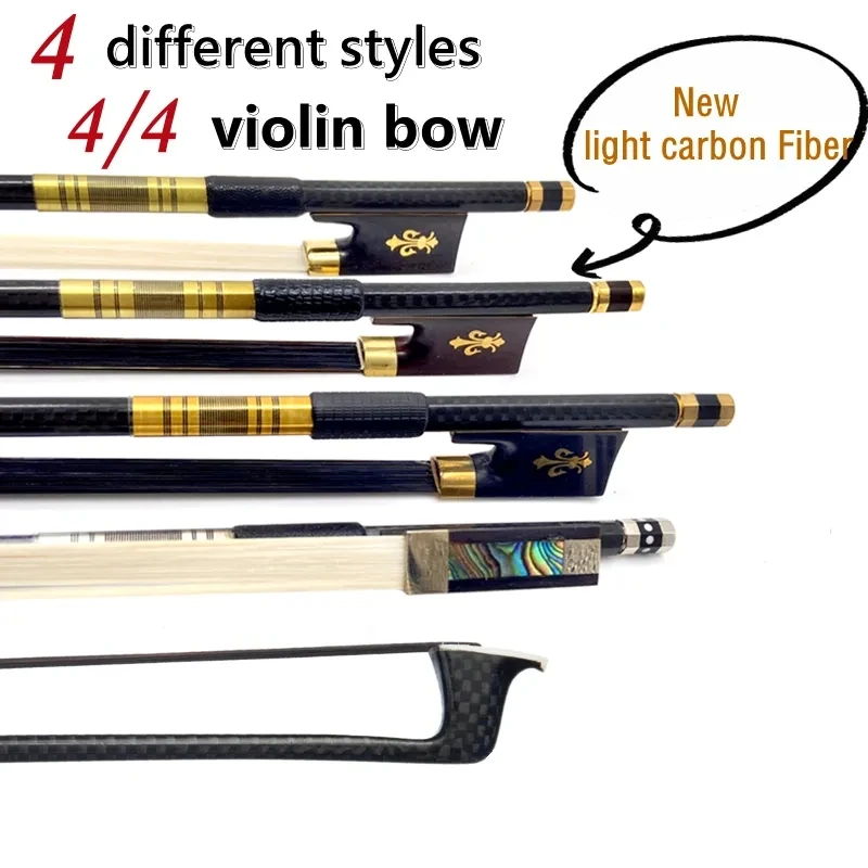 1pcs-New-light-black-Grid-plaid-carbon-Fiber-Stick-4-4-violin-bow ...