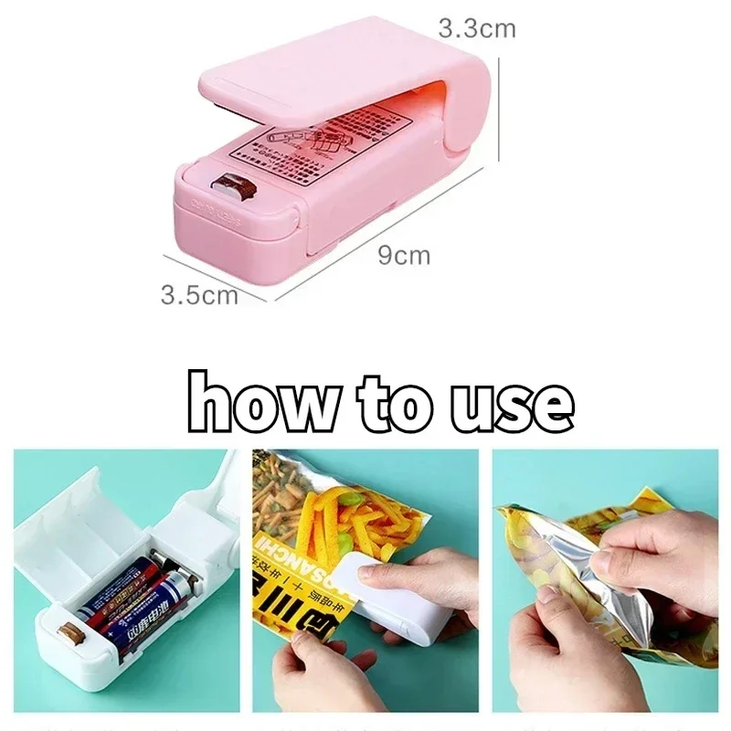 Mini-Plastic-Bag-Sealer-Storage-Bag-Clip-Sealing-Storage-Machine ...