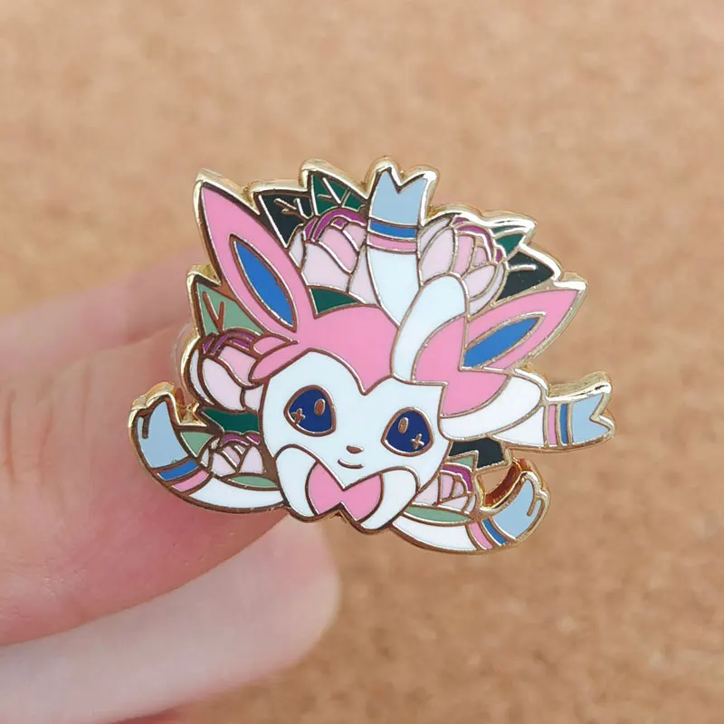 Pokemon-Sylveon-Hard-Enamel-Pins-Eeveelution-Brooches-for-Women-Cartoon-Badge-on-Backpack-Hat ...