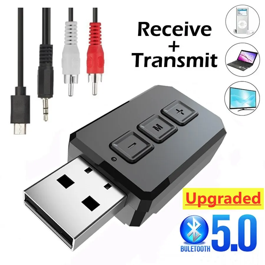 Bluetooth-Audio-Receiver-Transmitter-AUX-RCA-3-5MM-Jack-Stereo-Wireless ...