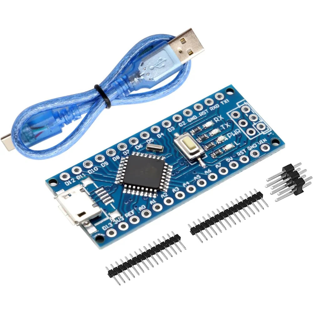 Nano V3.0 Board ATmega328P CH340G 5V 16M Microcontroller with USB Cable ...