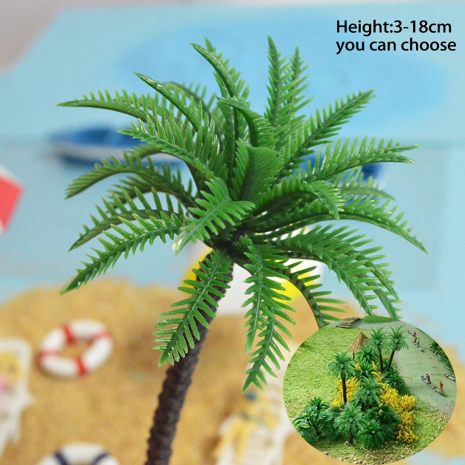 1:50-1000scale Miniature Architecture Plastic Palm Tree Model Miniature ...