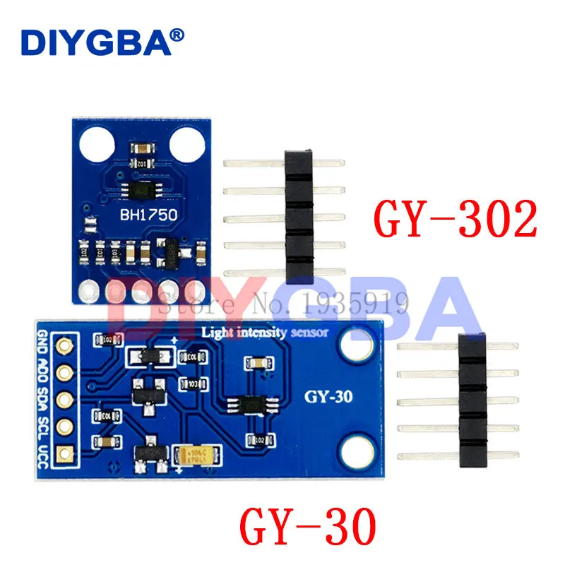 10PCS-GY-30-BH1750-BH1750FVI-Digital-Light-intensity-Sensor-For-Arduino ...