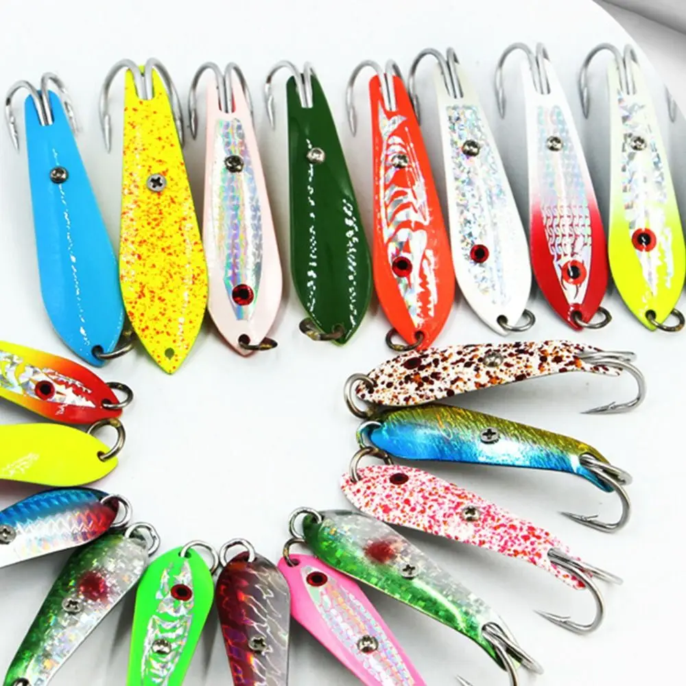 5cm-7-5cm-9cm-10cm-Metal-Spoon-Spinner-Lure-Saltwater-Fishing-Bait ...