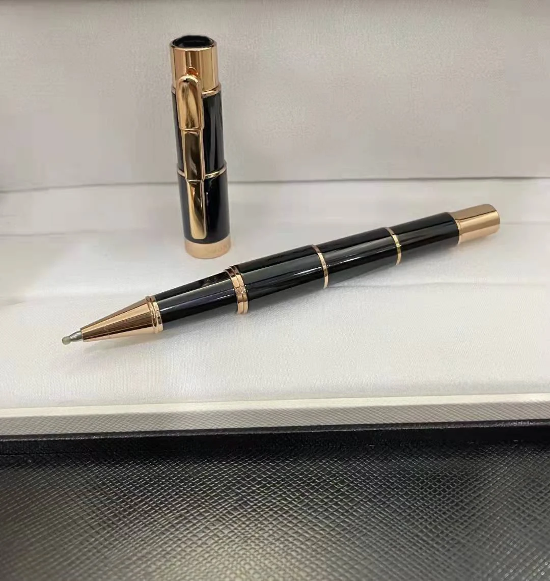 Stylo,Mb Monte – stylos à bille de luxe avec joint en bambou,métal,noir ...