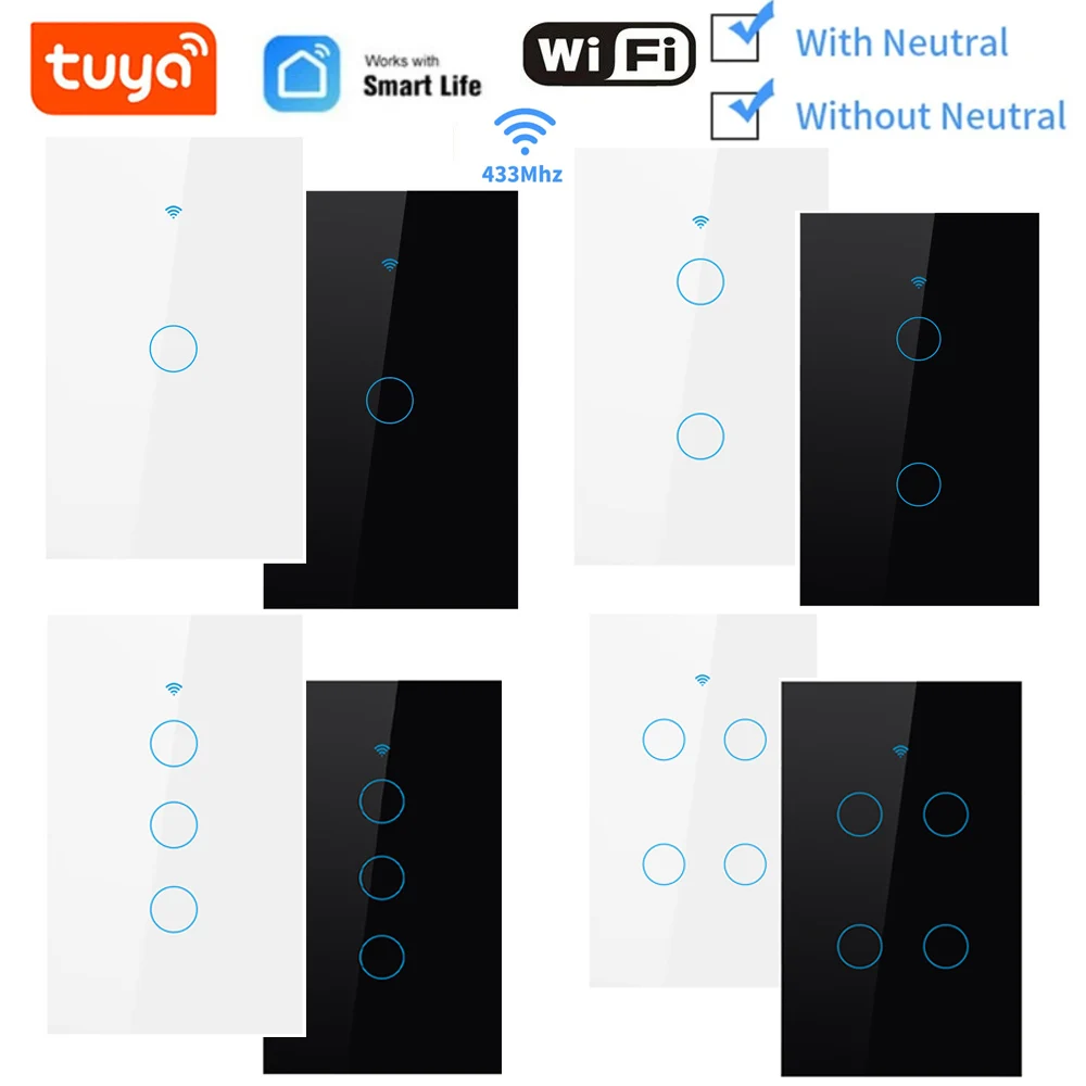 Tuya-US-WiFi-Smart-Wall-Switch-RF433-Touch-LED-Light-Switches ...