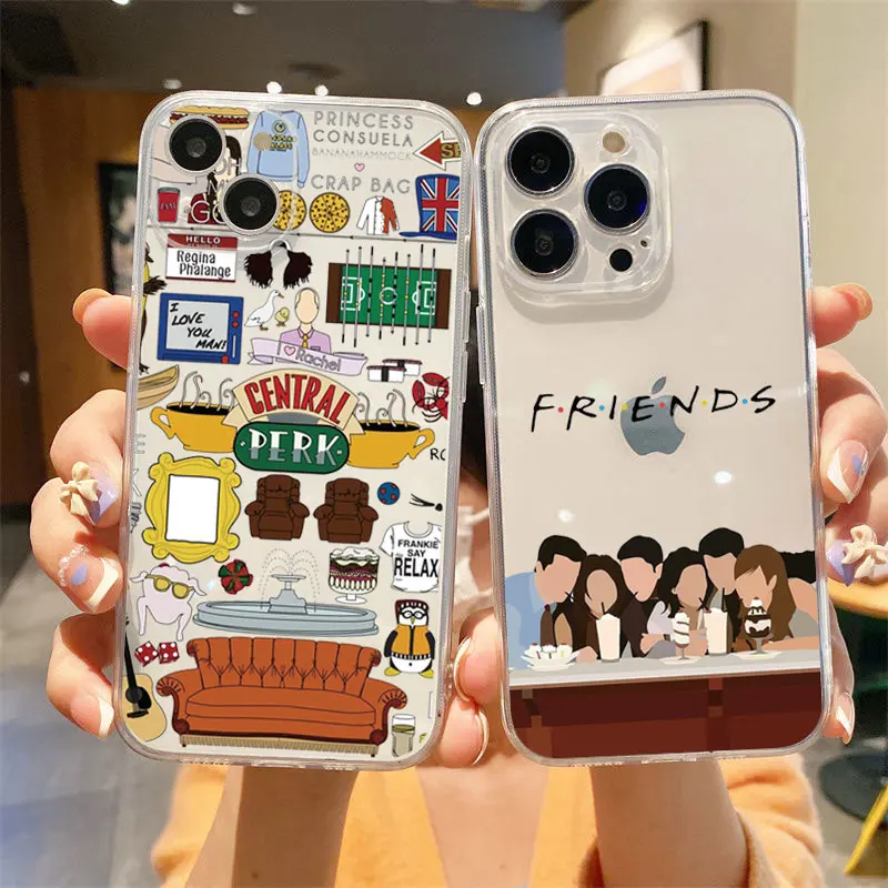 Friends-TV-Show-Door-Phone-Cover-Coque-en-silicone-souple-transparent ...