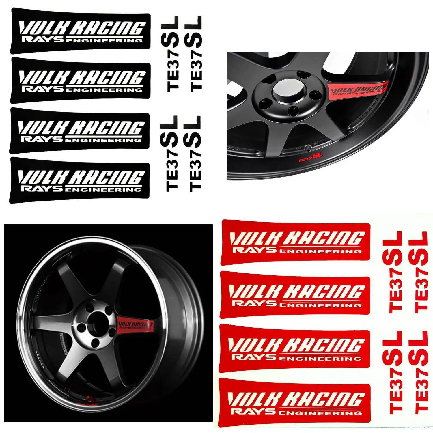 4pcs-Volk-Racing-Rays-Engineering-Stickers-Decal-Vinyl-Car-Wheels-Spoke ...
