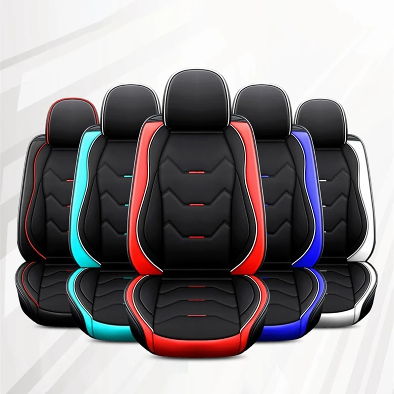 5D-Luxury-Universal-Full-Car-Seat-Mat-Covers-PU-Leather-Protector ...