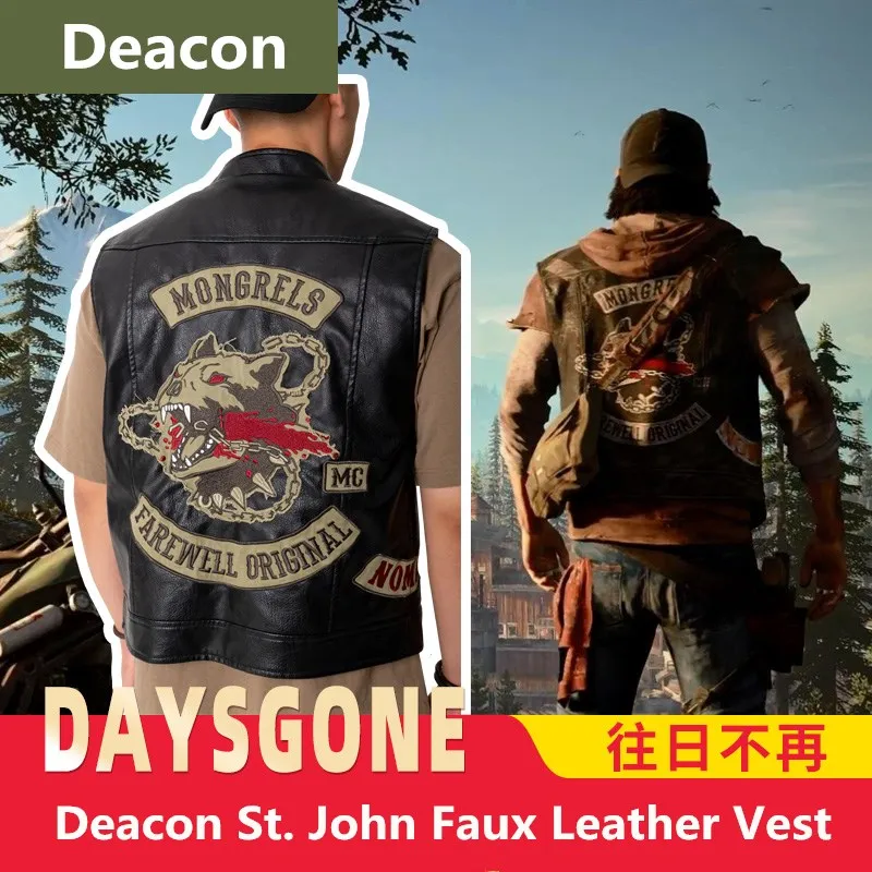 Daysgone-Deacon-St-John-Cosplay-Waistcoat-Black-Embroidery-Casual-Faux ...