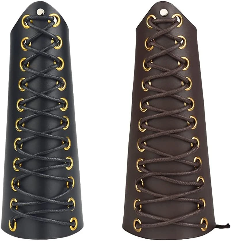 Archery Arm Guards Forearm Protector Gear Bracers Leather Recurve ...