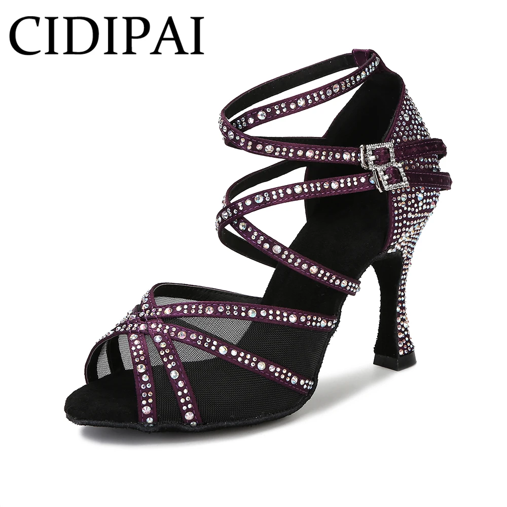 Women's Dance Shoes Black Breathable Mesh Latin Dance Shoes Tango ...