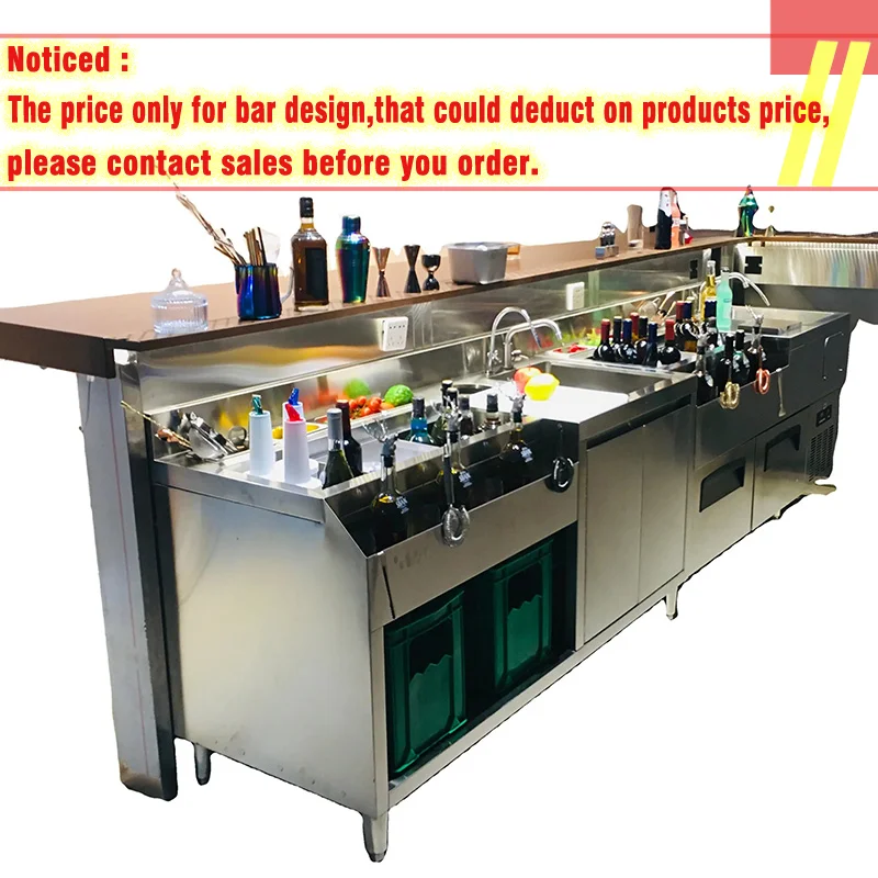 Complete-stainless-steel-modern-bar-table-bar-restaurant-commercial-bar ...