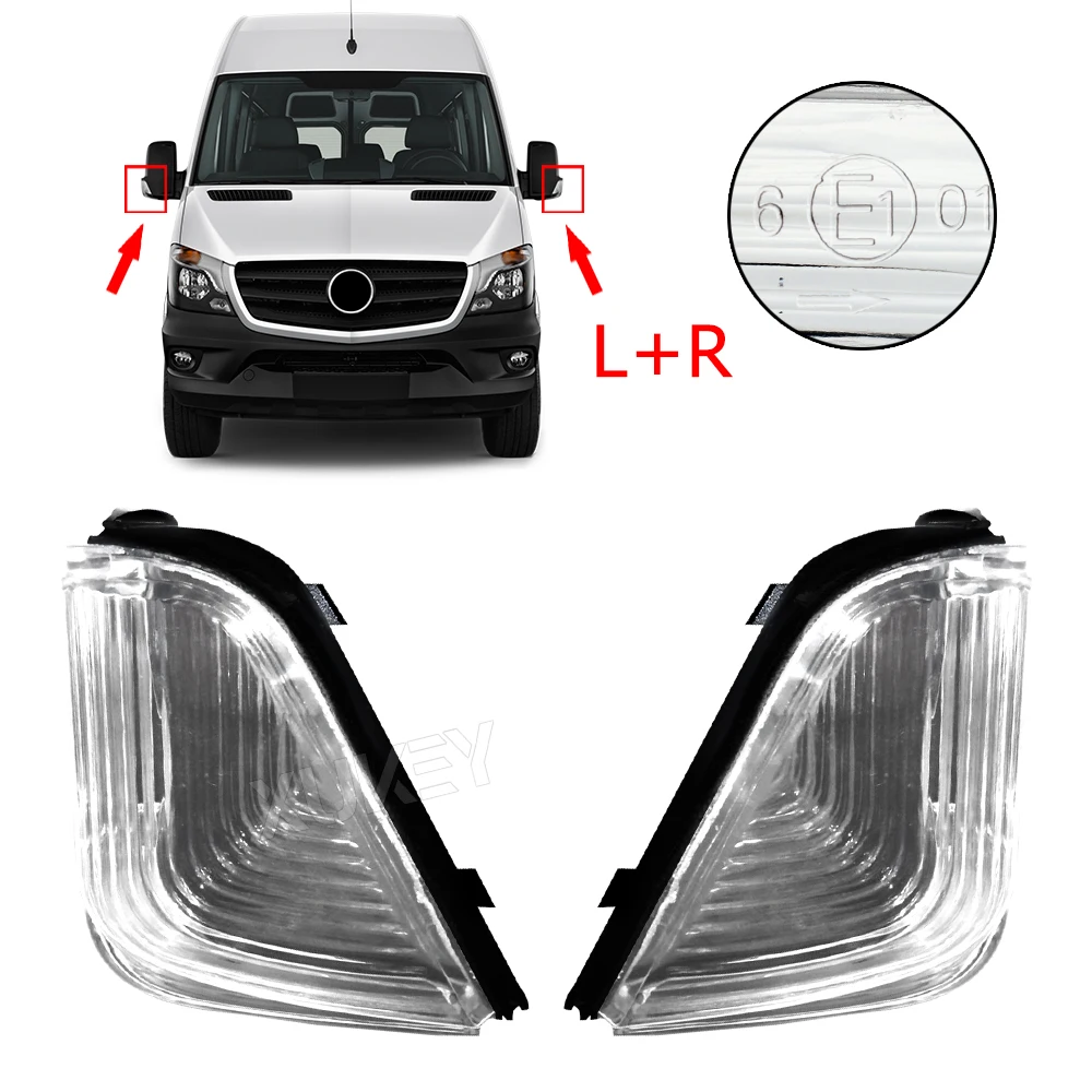 2pcs-Left-Right-Side-Door-Mirror-Wing-Indicator-Lens-Cover-For-Mercedes ...