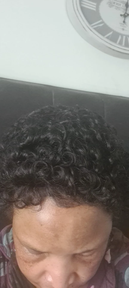 Super short afro curl pixie wig 100% human hair Brazil no lace wig ...