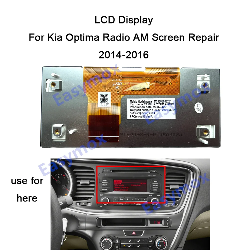 LCD-Display-For-Kia-Optima-2014-2015-2016-Radio-AM-Screen-Repairmrent ...